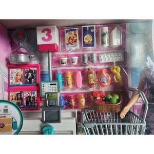 Barbie | Toys | Barbie Frp Supermarket Playset Multicolor Doll Grocery ...